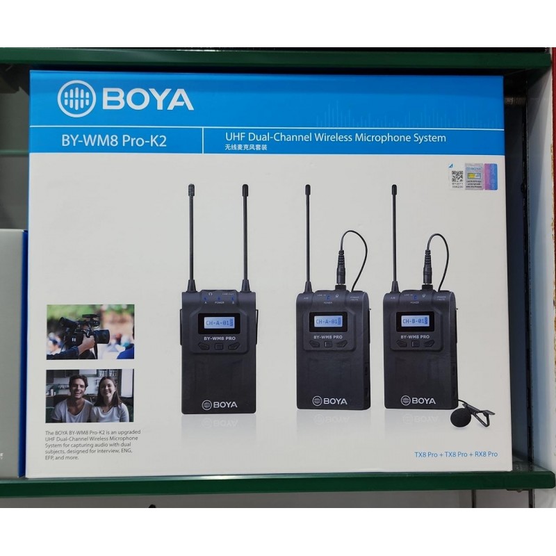 BOYA BY-WM8 Pro-K2 New Wireless Microphone System BY-WM8 Pro-K2