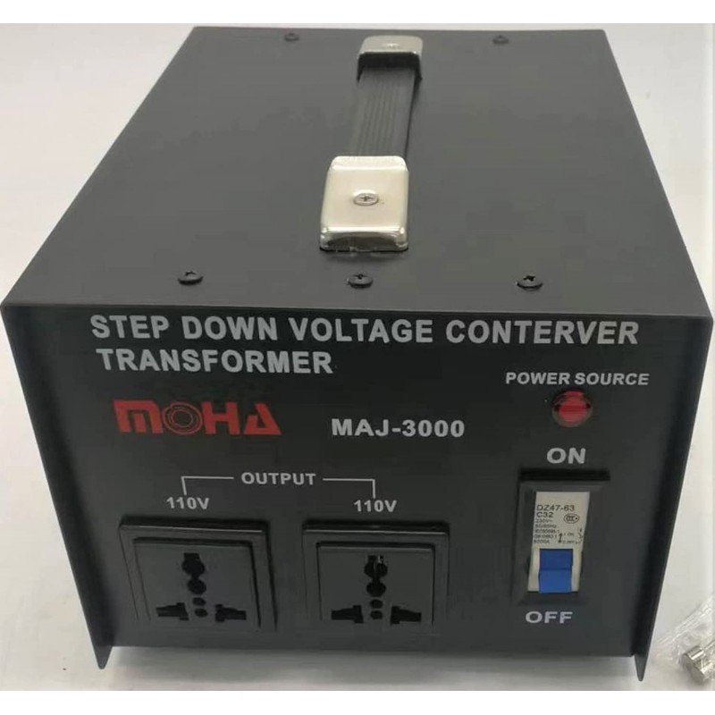 MOHA 3000 Watt Voltage Converter Transformer - Heavy Duty Step Down AC 220V to AC 110V Power ...