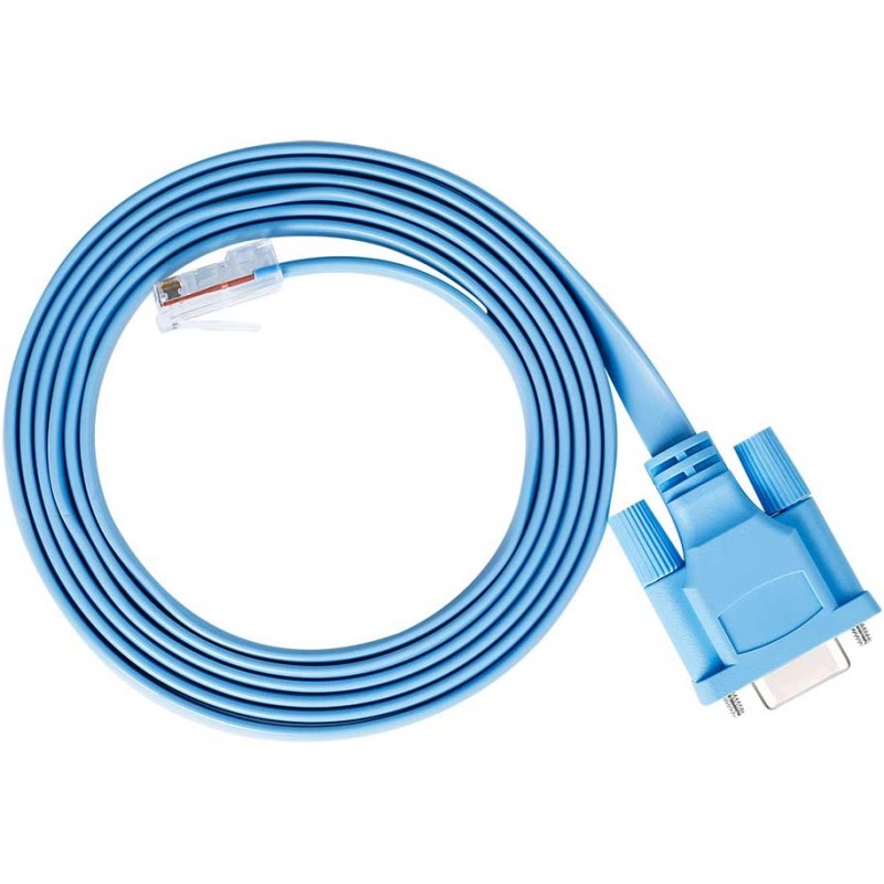 Dtech Db9 To Rj45 Console Cable Cisco Device Management Serial Adapter 6ft Blue